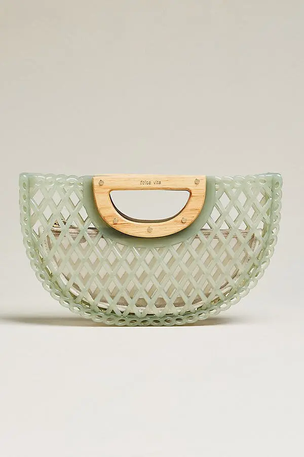 Dolce Vita Solandra Jelly Clutch - Seafoam