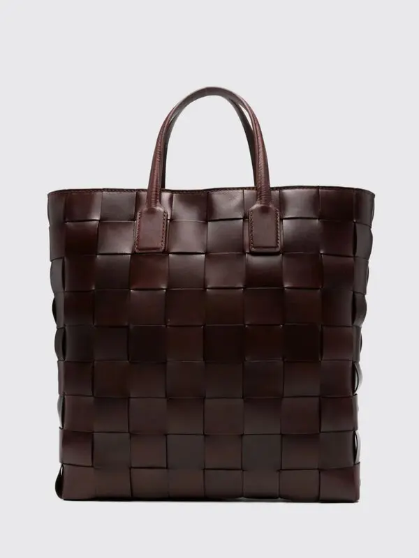 Dragon Diffusion Woven Leather Tote - Burnt