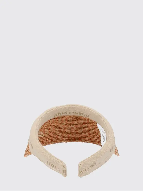 Helen Kaminski Raffia Visor - Salmon