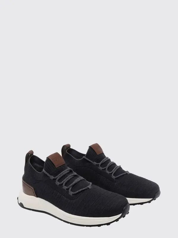 TOD'S Crochet Knit Sneakers - Blue