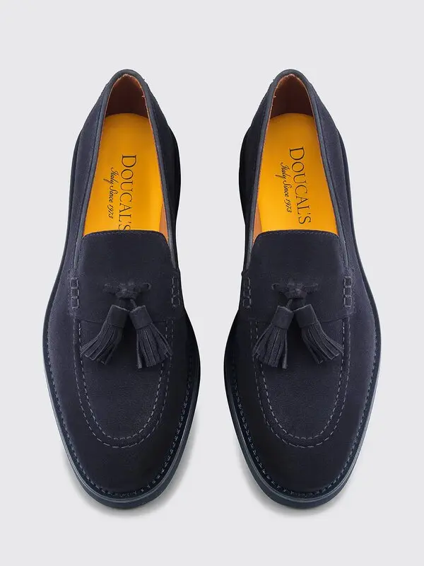 DOUCAL'S Suede Loafers With Tassels