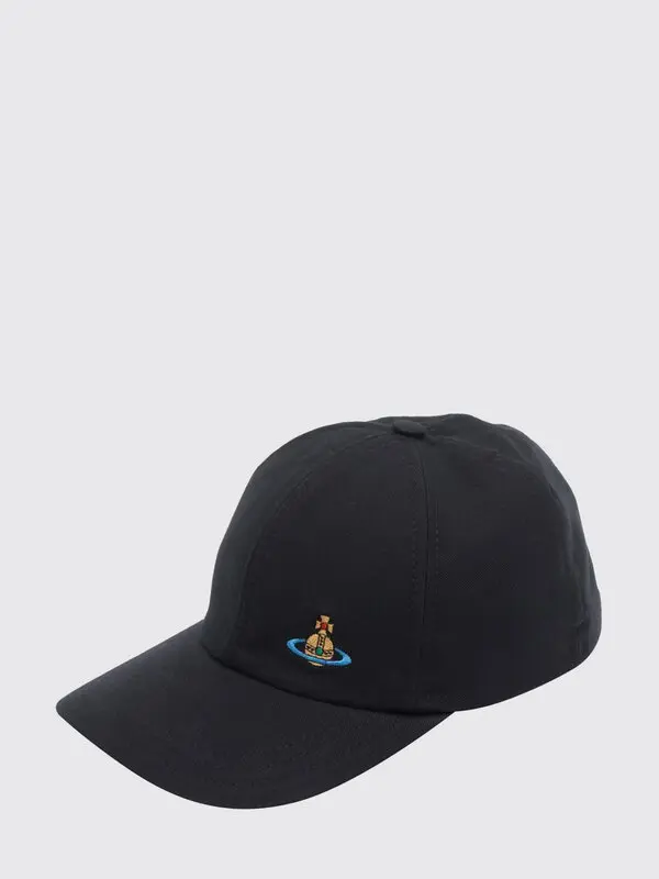 VIVIENNE WESTWOOD Cotton Twill Baseball Cap - Black