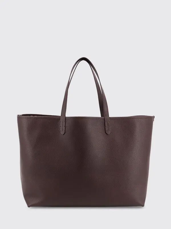 Burberry Reversible Grained Leather And Check Fabric Shoulder Bag - Sand