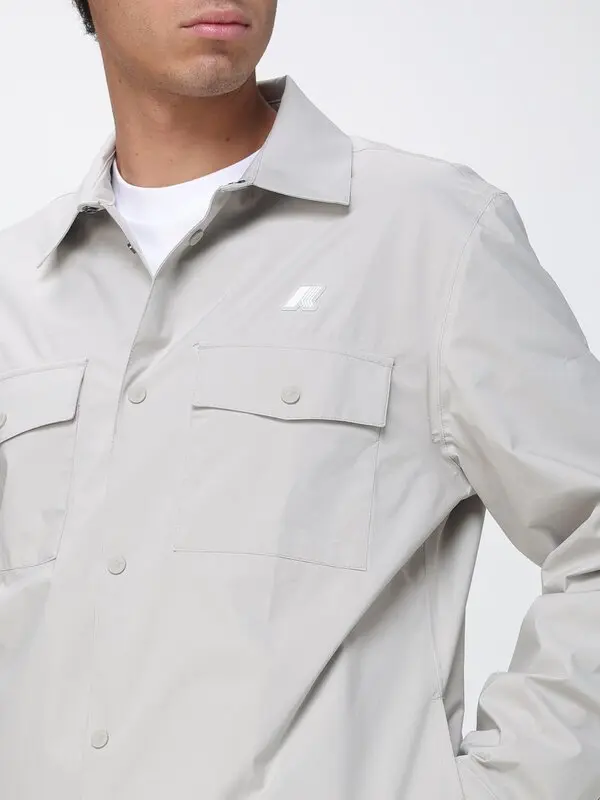 K-WAY Long Sleeve Utility Jacket - Beige