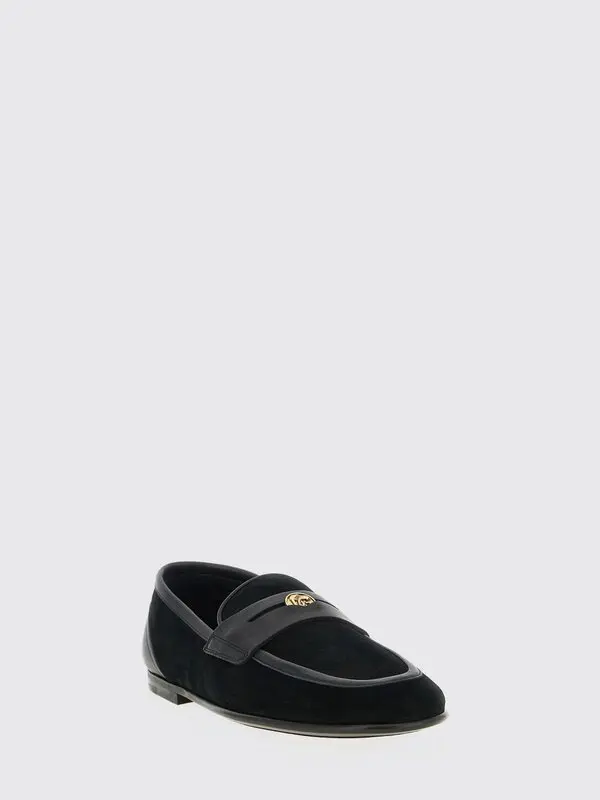 Dolce & Gabbana Suede And Calfskin Loafers With Dg Monogram