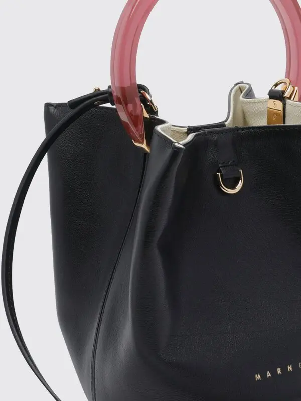 Marni Bucket Bag With Hoop Handle - Black