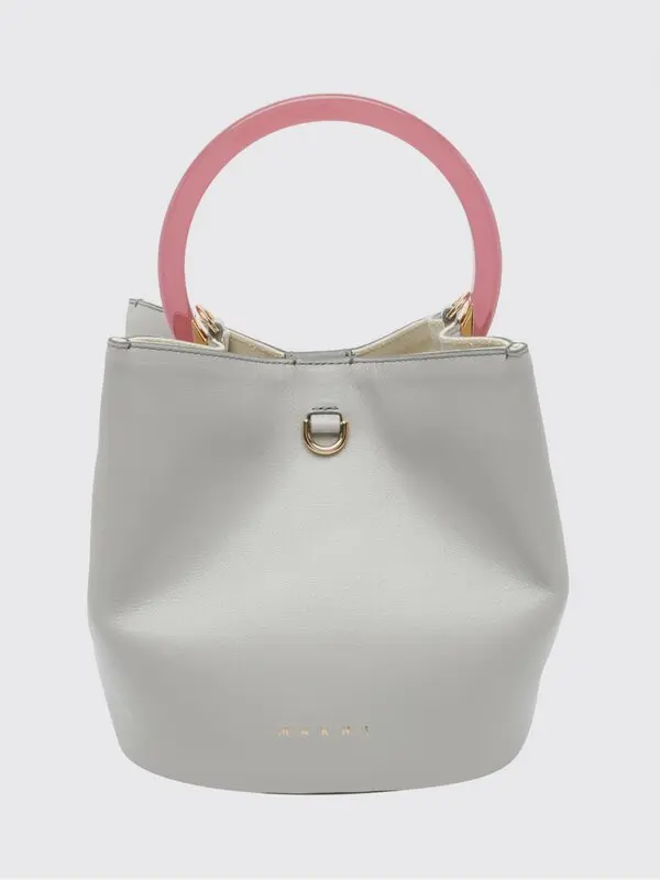 Marni Bucket Bag With Hoop Handle - Grey