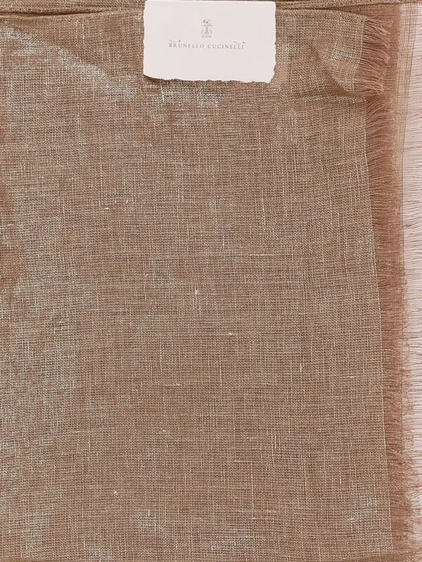 Brunello Cucinelli Linen Scarf - Brown