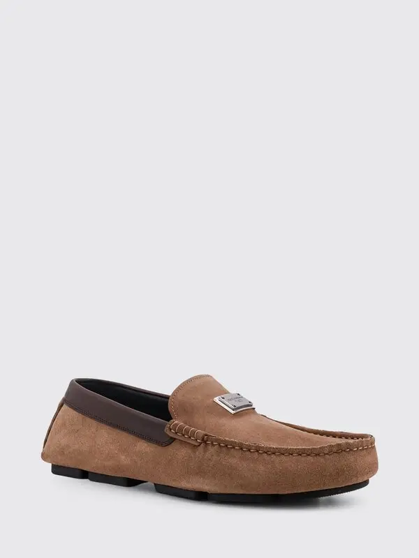 Dolce & Gabbana Suede Driver Loafers - Hazel