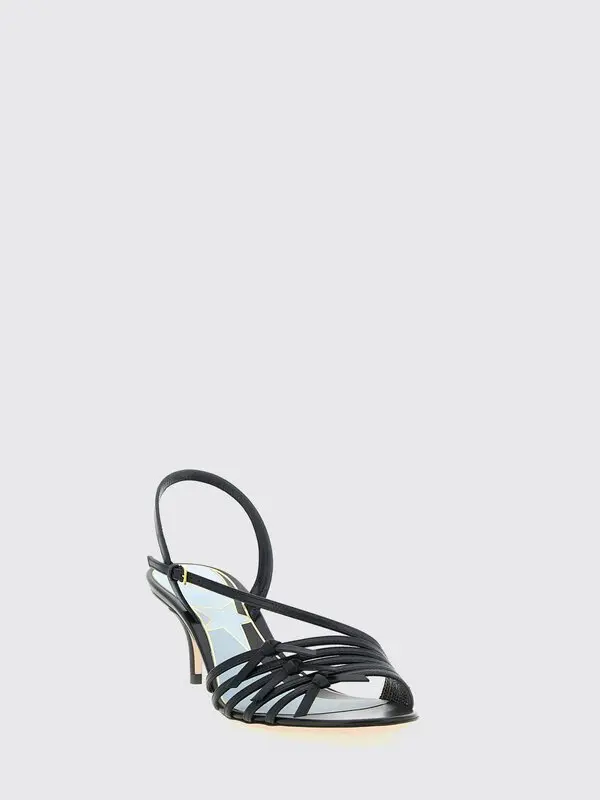Valentino Garavani Nodine Leather Sandals - Black