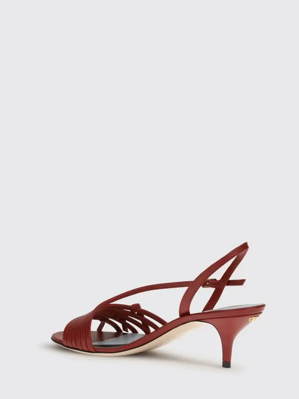 Valentino Garavani Nodine Leather Sandals - Red