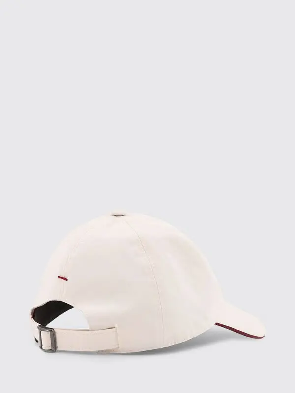 Brunello Cucinelli Baseball Cap With Embroidered Logo - White