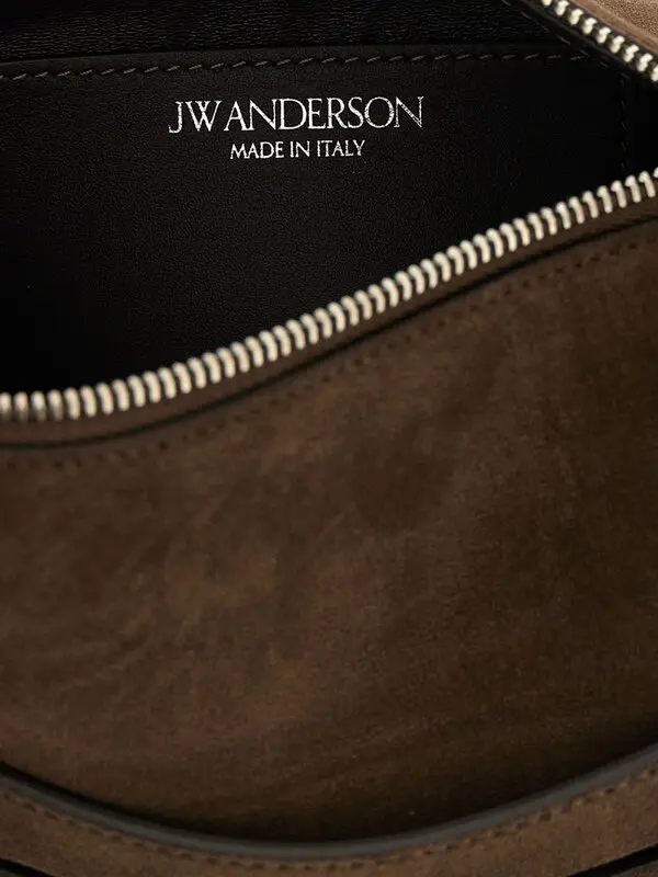 JW Anderson Loafer Suede Bag - Brown