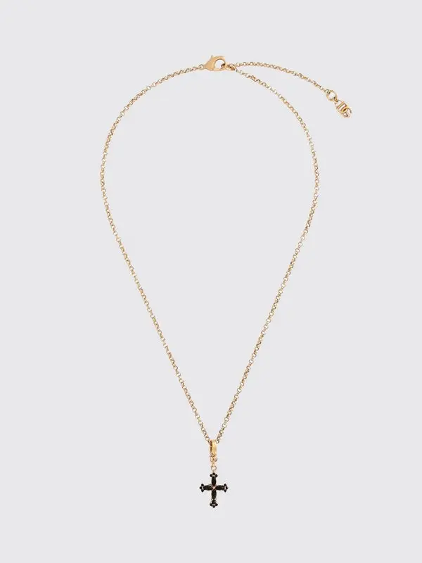 Dolce & Gabbana Cross Pendant Necklace - Brown