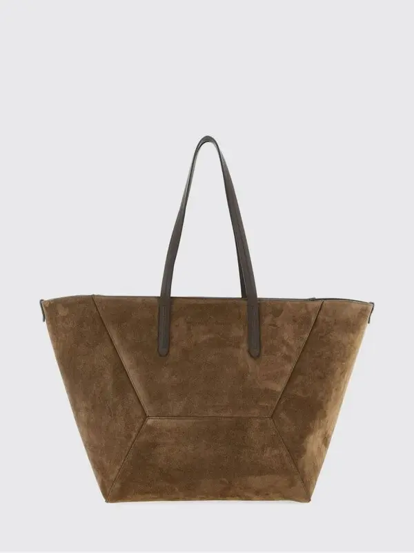 Brunello Cucinelli Suede Tote Bag - Grey