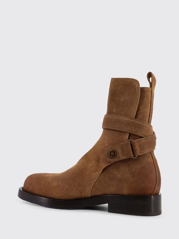 Burberry Suede Ankle Boots - Brown