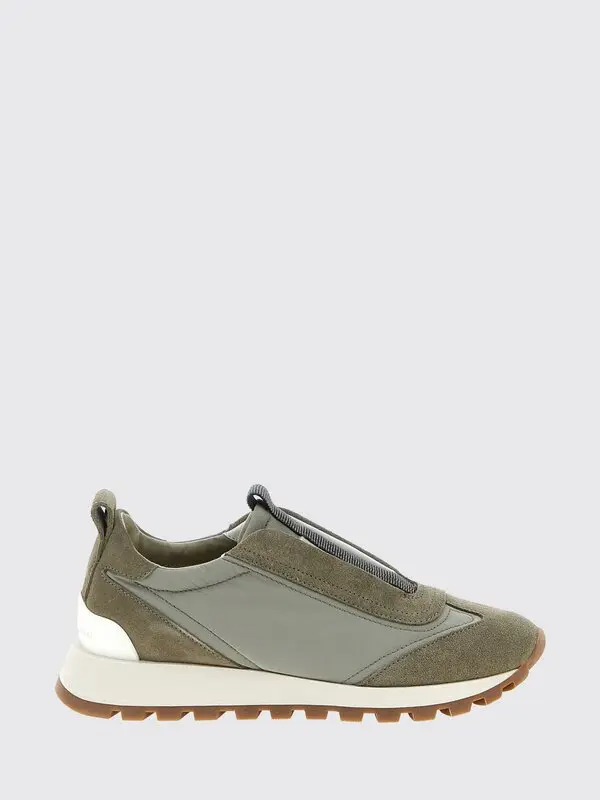 Brunello Cucinelli Suede And Nylon Sneakers