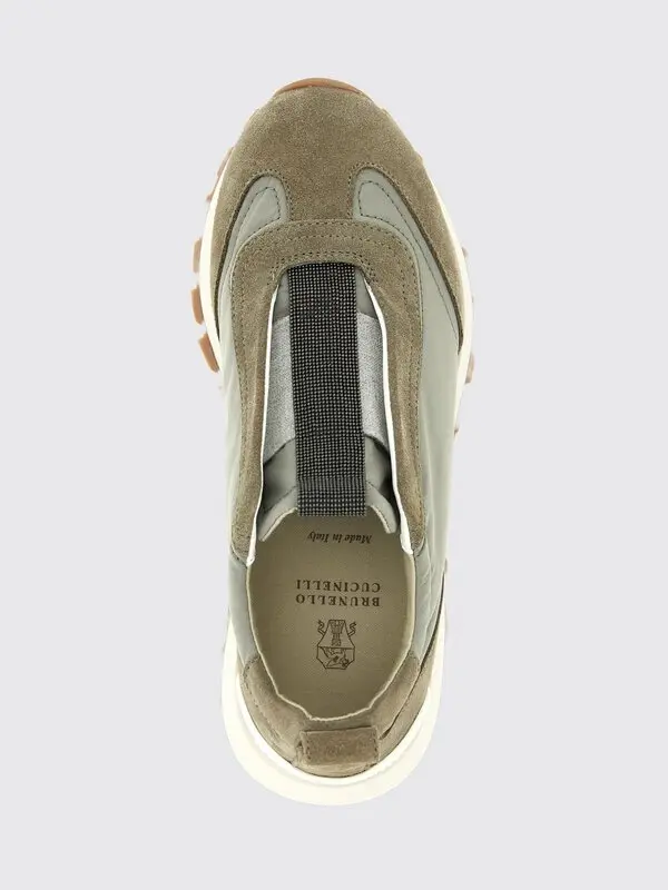Brunello Cucinelli Suede And Nylon Sneakers