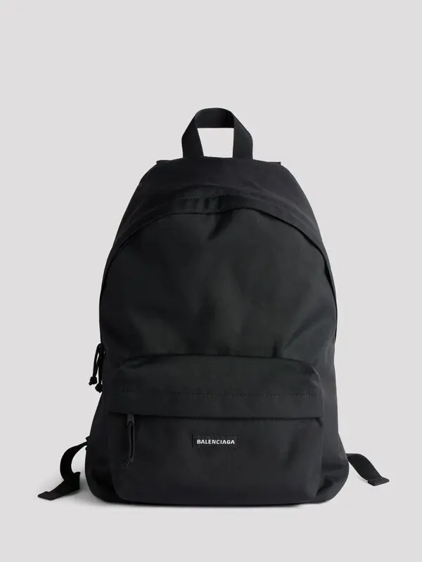 Balenciaga Explorer Recycled Nylon Backpack - Black