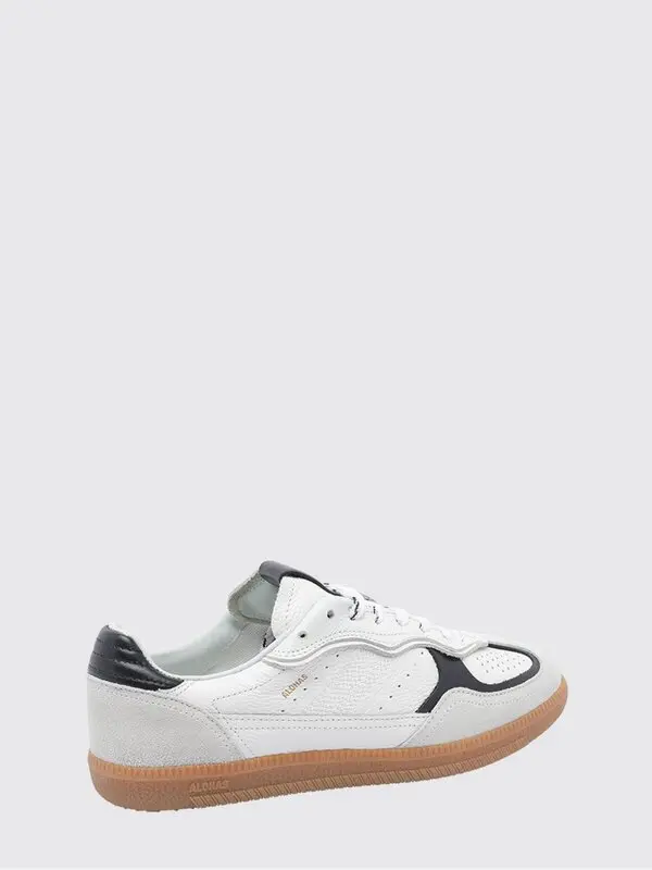 ALOHAS Grained Leather And Suede Sneakers - White