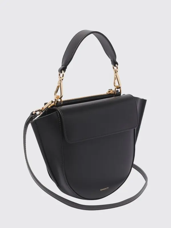 WANDLER Handbag With Bamboo Top Handle - Black 1