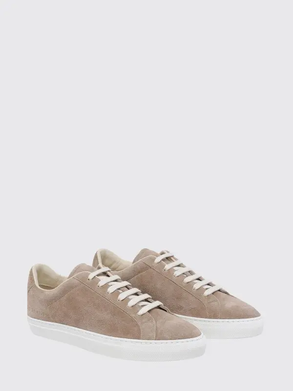 COMMON PROJECTS Suede Lace-up Sneakers - Beige