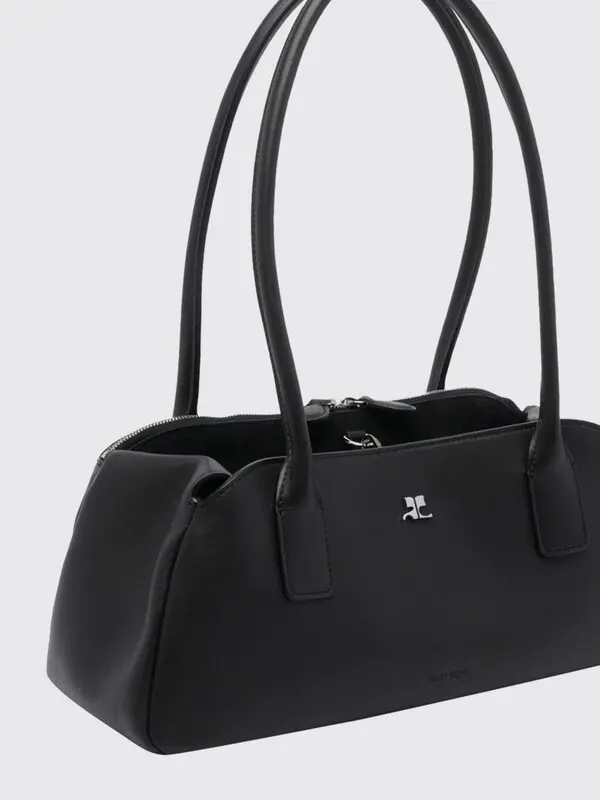 COURREGES Strip Leather Bag - Black