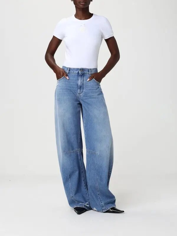 Dolce & Gabbana Baggy Cotton Denim Jeans - Gnawed Blue