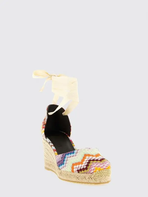 Missoni Zig Zag Viscose Wedge Espadrilles - Multicolor