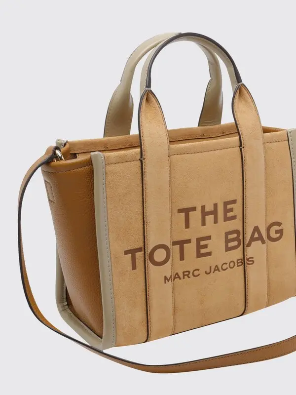 Marc Jacobs Small Tote Bag In Suede - Beige