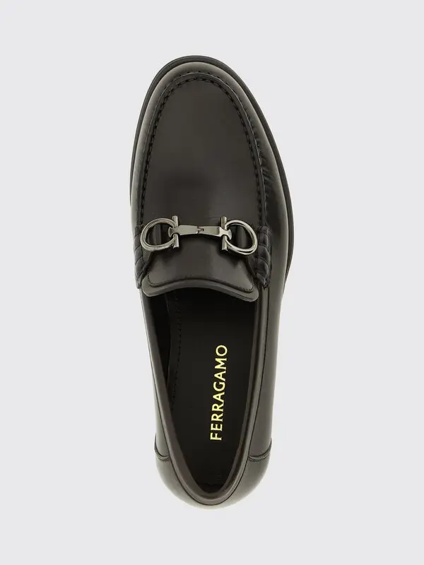 FERRAGAMO Gancini Leather Loafers