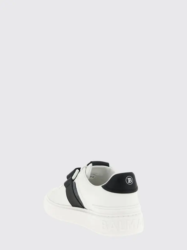 Balmain Leather Low Top Sneakers