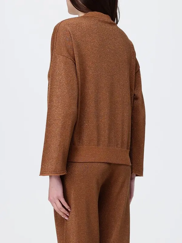 KANGRA Cotton Blend Zip Sweatshirt - Brown