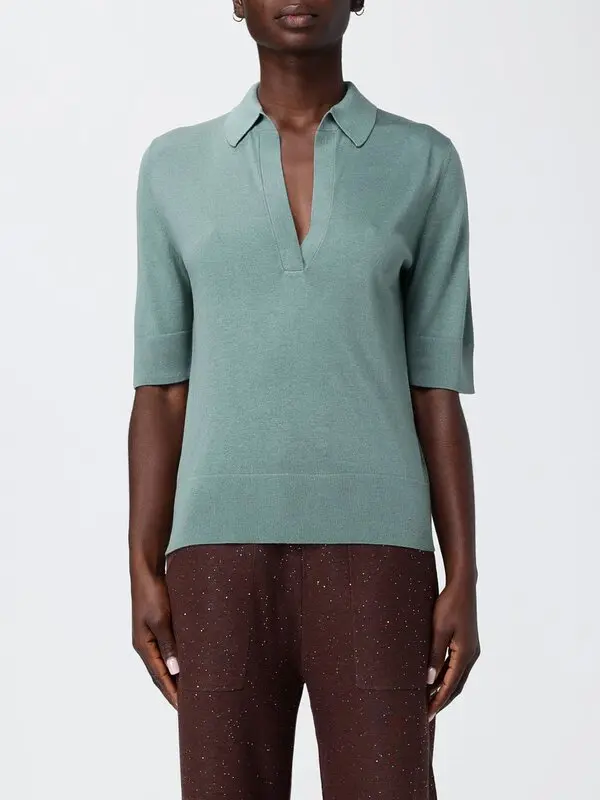 KANGRA Silk And Cashmere Knit Polo Shirt - Mint