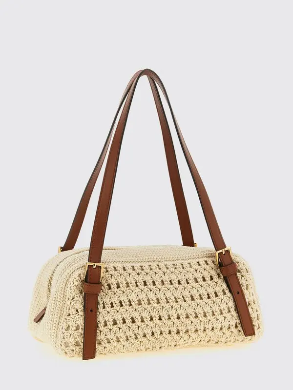 Versace Woven Shoulder Bag - Beige