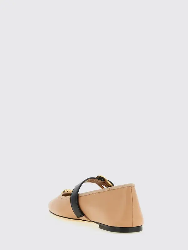 Versace Nappa Leather Mary Jane Ballerina Flats