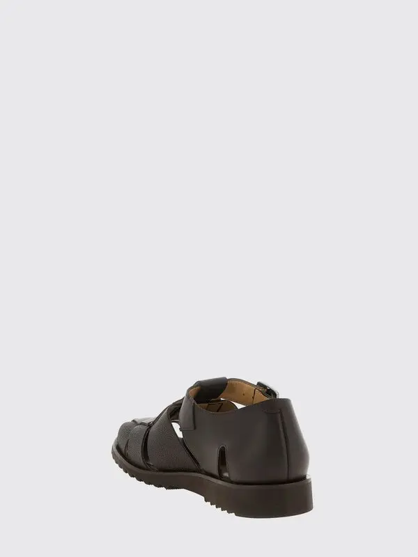 Paraboot Buckled Leather Sandals - Brown