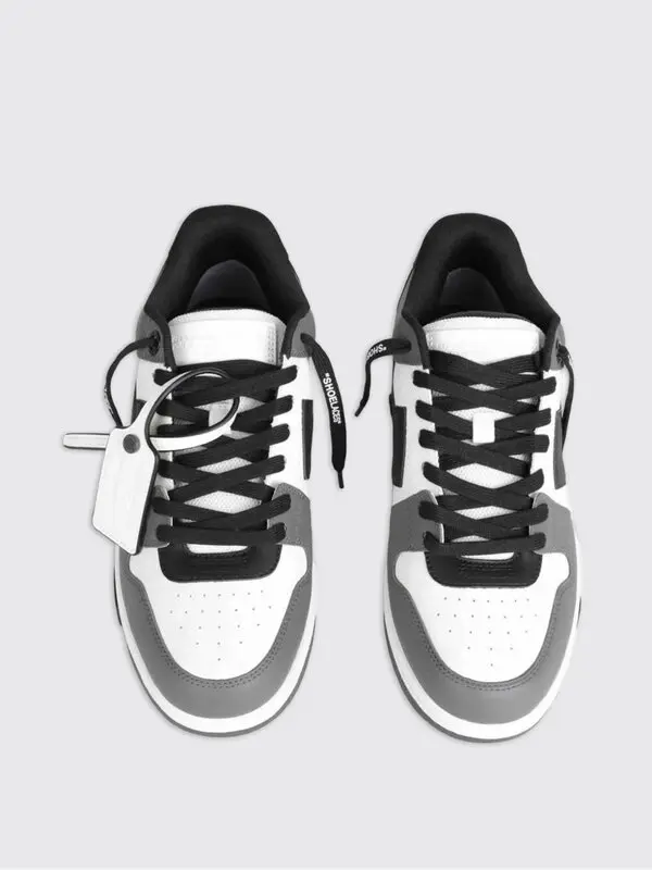 Off-White Out Of Office" Bi-smooth Leather Low Top Sneakers - Grey