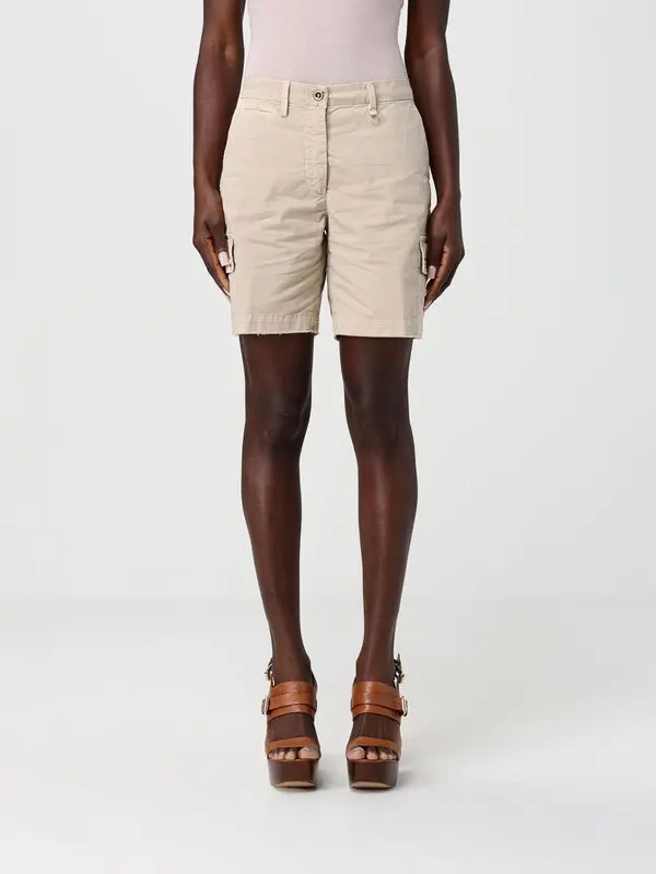MASON'S Cotton Cargo Shorts With Stud Details