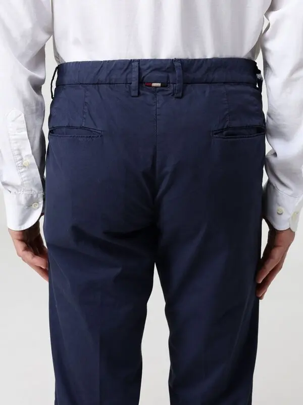 MASON'S Tailored Cotton Trousers - Navy