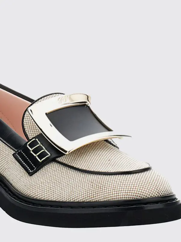 ROGER VIVIER Buckled Loafer - Beige