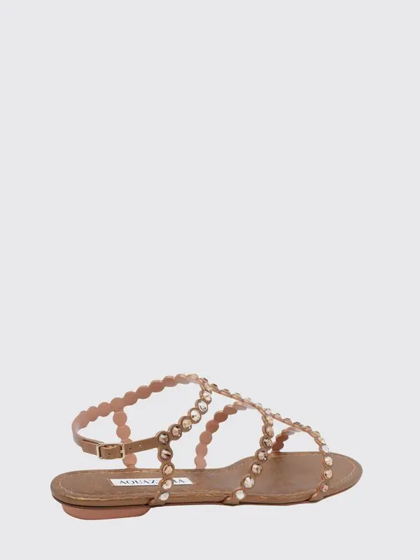 AQUAZZURA Embellished Strappy Heeled Sandals