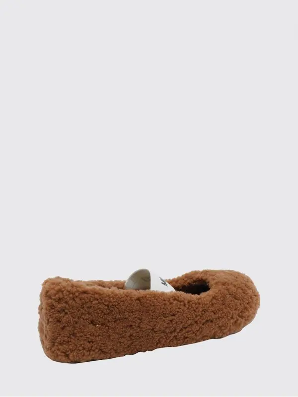 Moon Boot Bianca Shearling Ballerina Flats - Brown