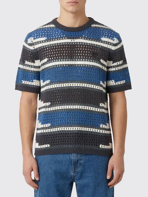 DAILY PAPER Crochet Crew Neck Sweater - Blue