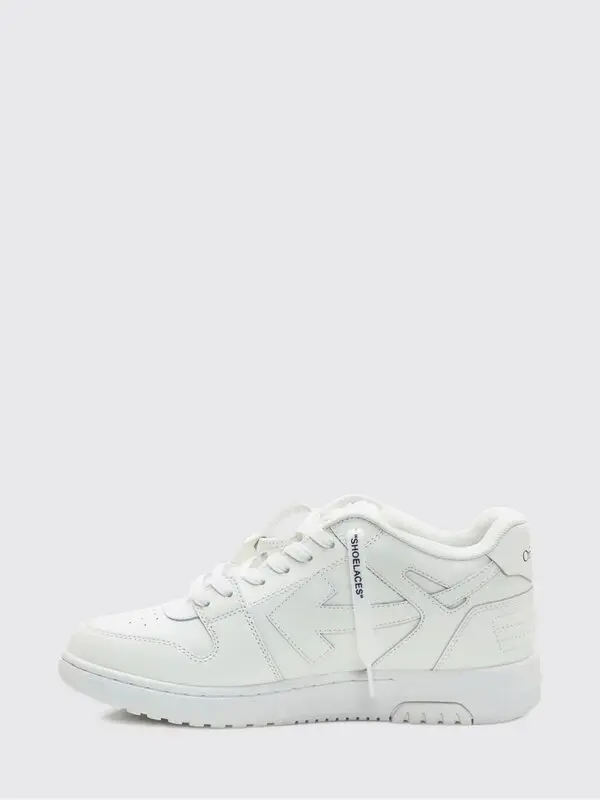Off-White Leather And Recycled Polyester "out Of Office" Sneakers - White