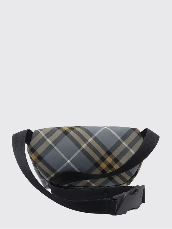 Burberry Check Print Twill Belt Bag - Blue