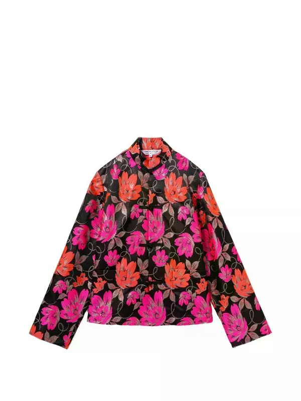 Comme Des Garçons Floral Knot Jacket - Black