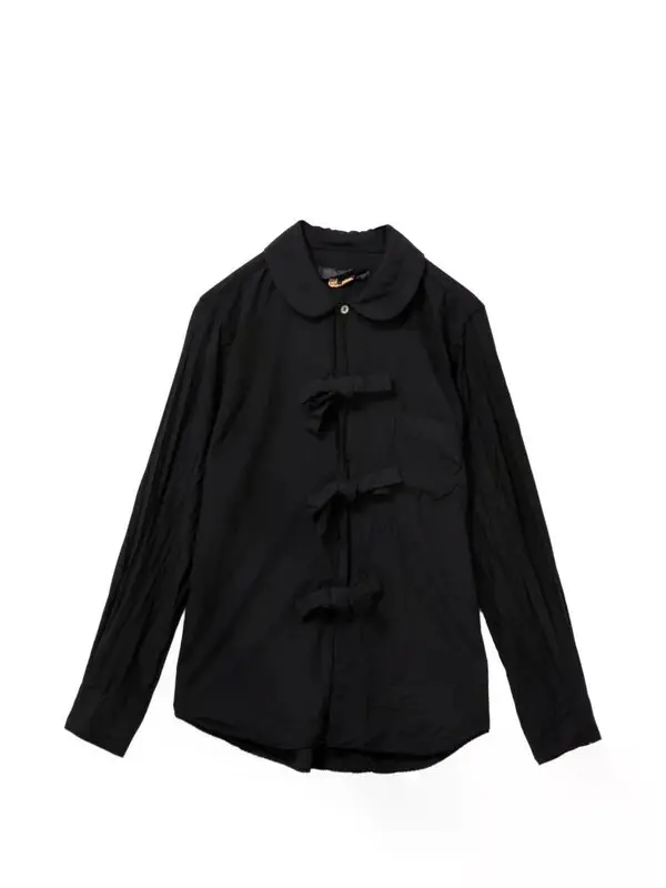 Comme Des Garçons Peter Pan Collar Shirt - Black