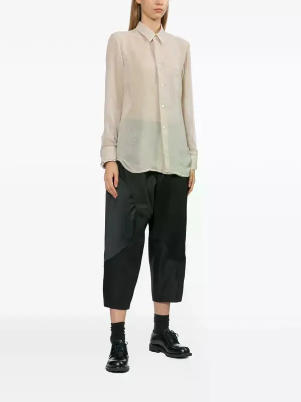Comme Des Garçons Pocket Collared Shirt - Neutrals