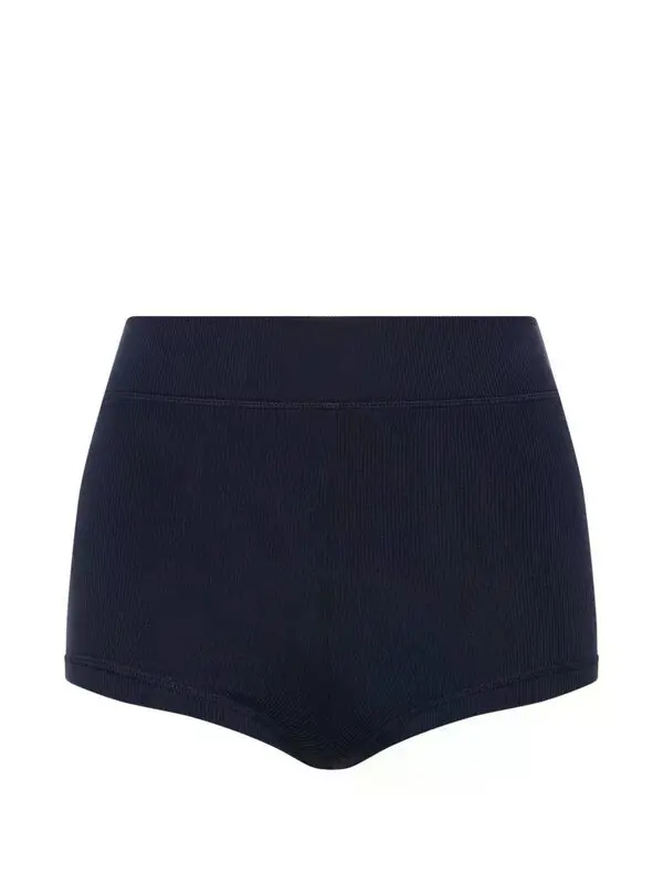 The Upside Ribbed High-waist Shortie - Blue